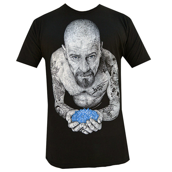Black Market Art Mens Heisenberg T Shirt Black Factory Edge
